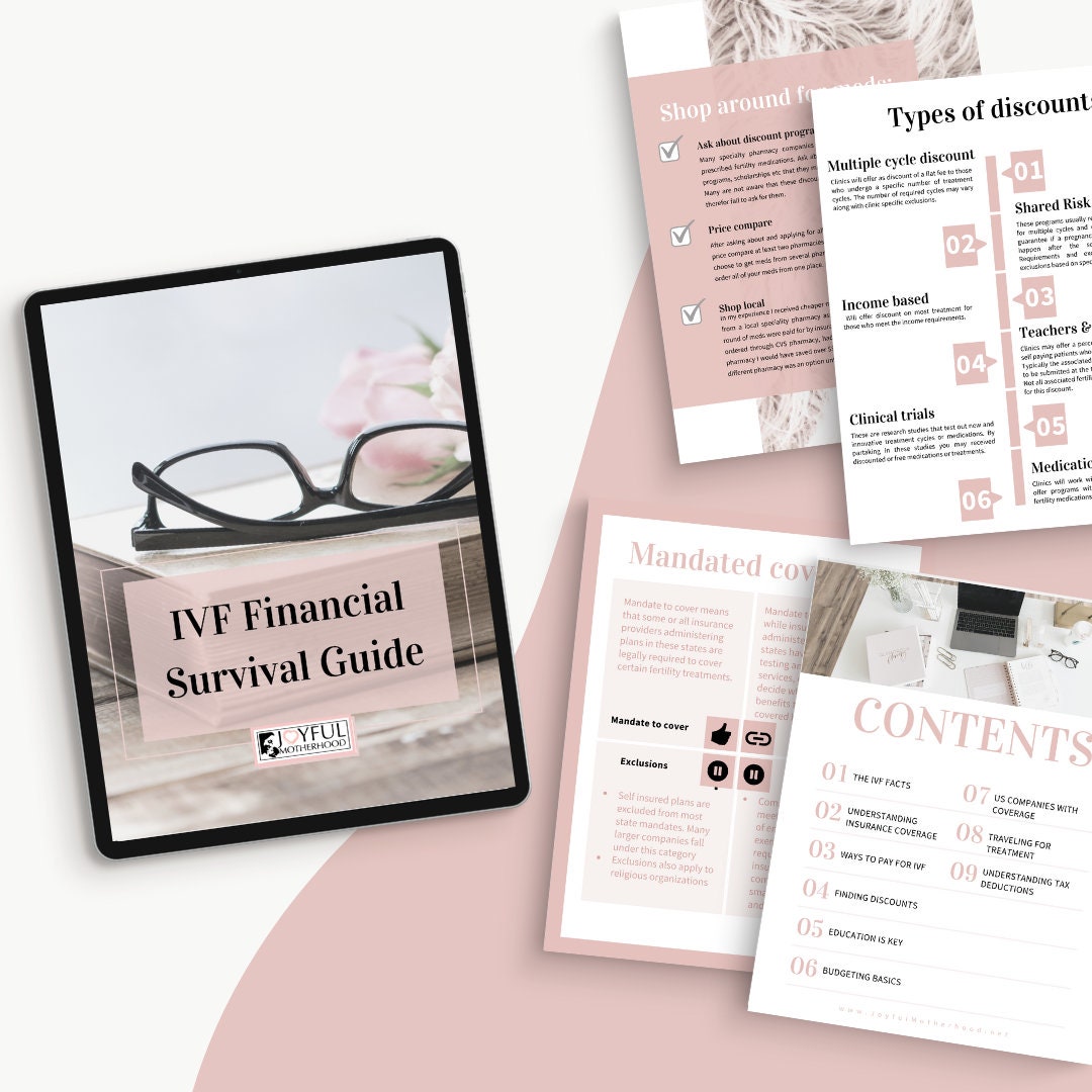 IVF Financial Guide - IVF Planner- Surrogate Gift- Infertility Gift ...