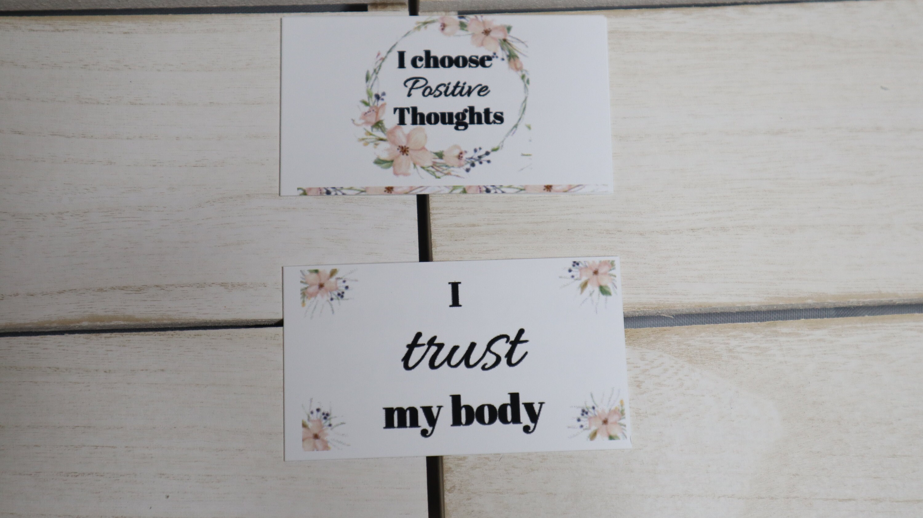 Fertility Affirmation cards Floral edition IVF affirmation | Etsy