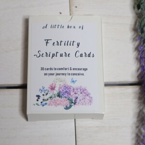 Fertility Scripture Cards - IVF Affirmation Cards- IVF Gift- Fertility ...