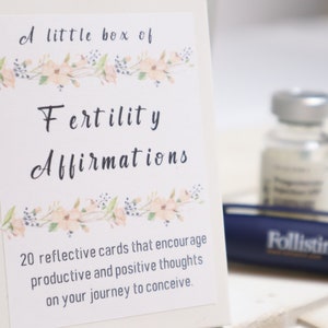 Fertility Affirmation Cards Floral Edition- IVF Affirmation Cards ...