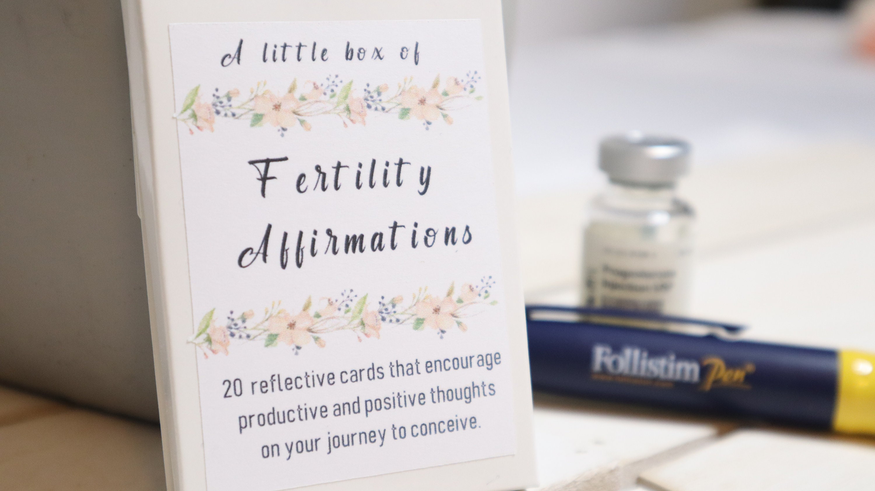 Fertility Affirmation cards Floral edition IVF affirmation | Etsy