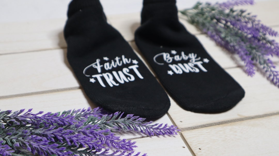Faith IVF Socks- Transfer Days Socks- Fertility Socks- IVF Gift ...