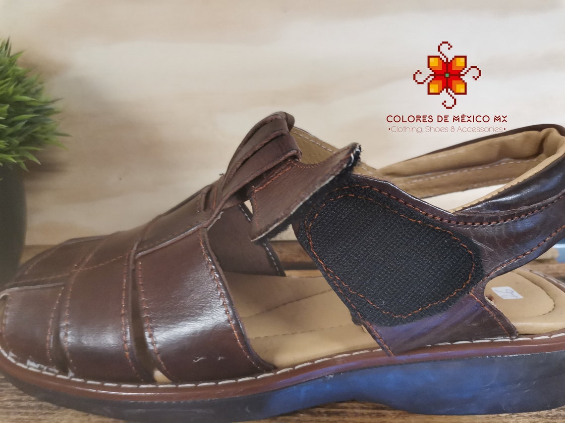 Mexican Leather Shoes Men. Handmade Sandals for Men. Formal Huarache ...