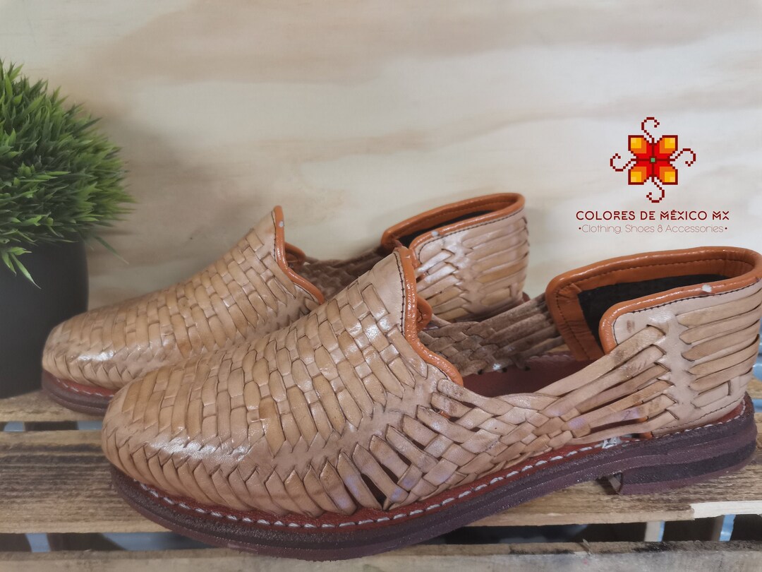 Mexican Leather Shoes Men. Handmade Shoes for Men. Formal Huarache for ...