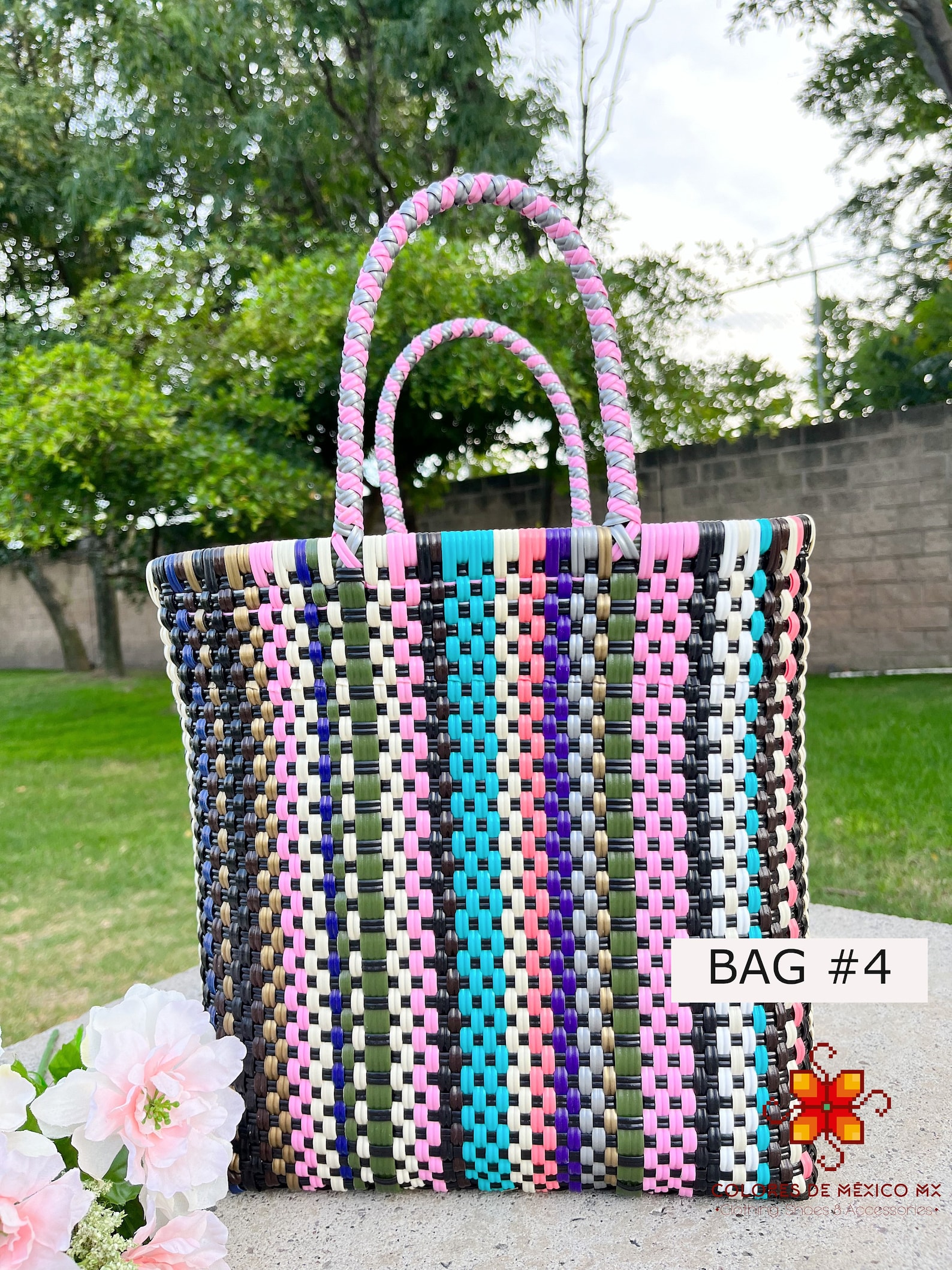 Handmade Plastic Bag Small Handycraft Bag Mexican Bag for - Etsy