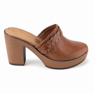 Leather Clogs, Mexican Clogs, Leather Shoes, Platform Shoes for Womens ...