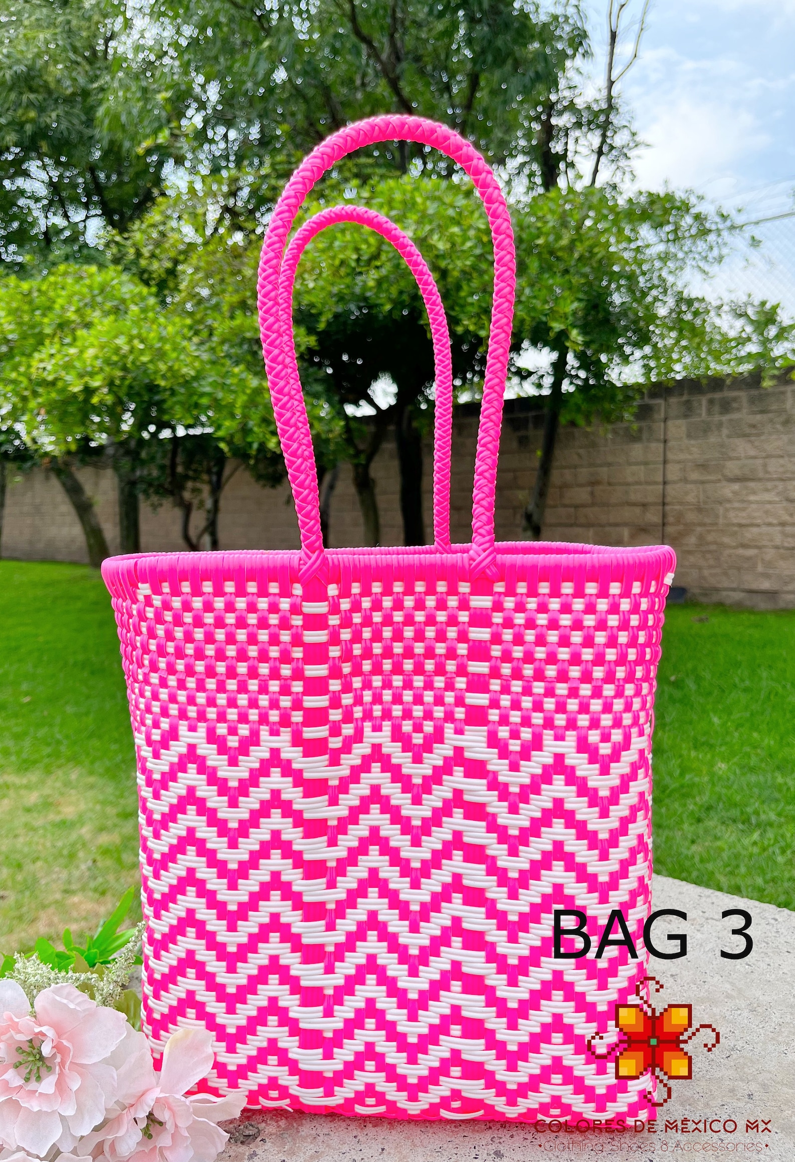 Handmade Plastic Bag Small Handycraft Bag Mexican Bag for - Etsy