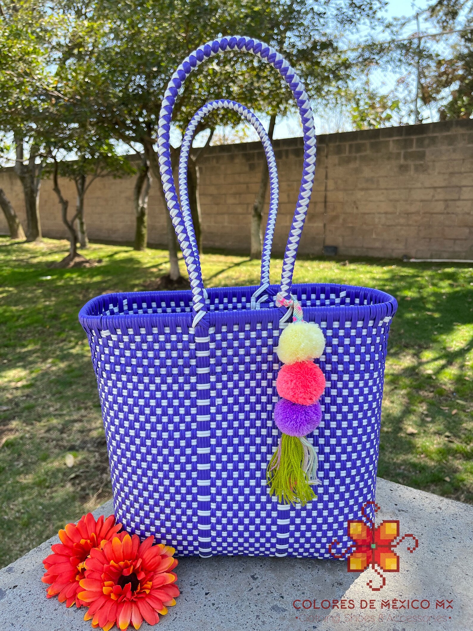 Handmade Plastic Bag Small - Handycraft Bag - Mexican Bag for Women ...