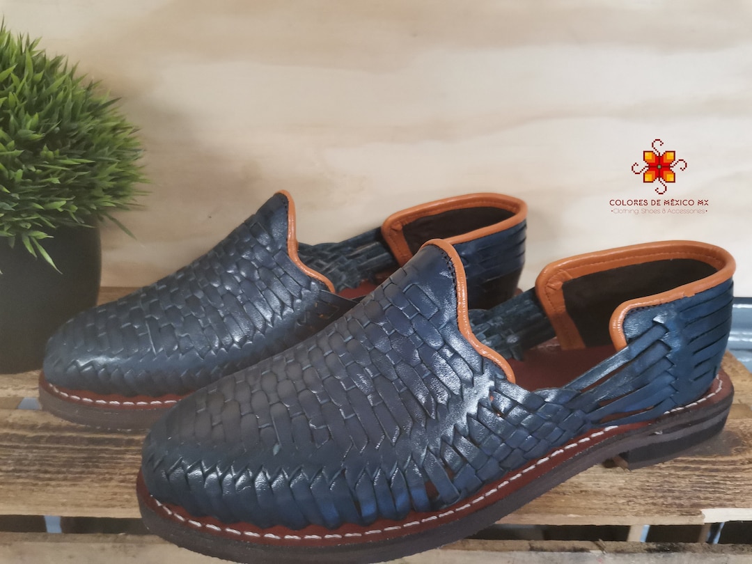 Mexican Leather Shoes Men. Handmade Shoes for Men. Formal Huarache ...