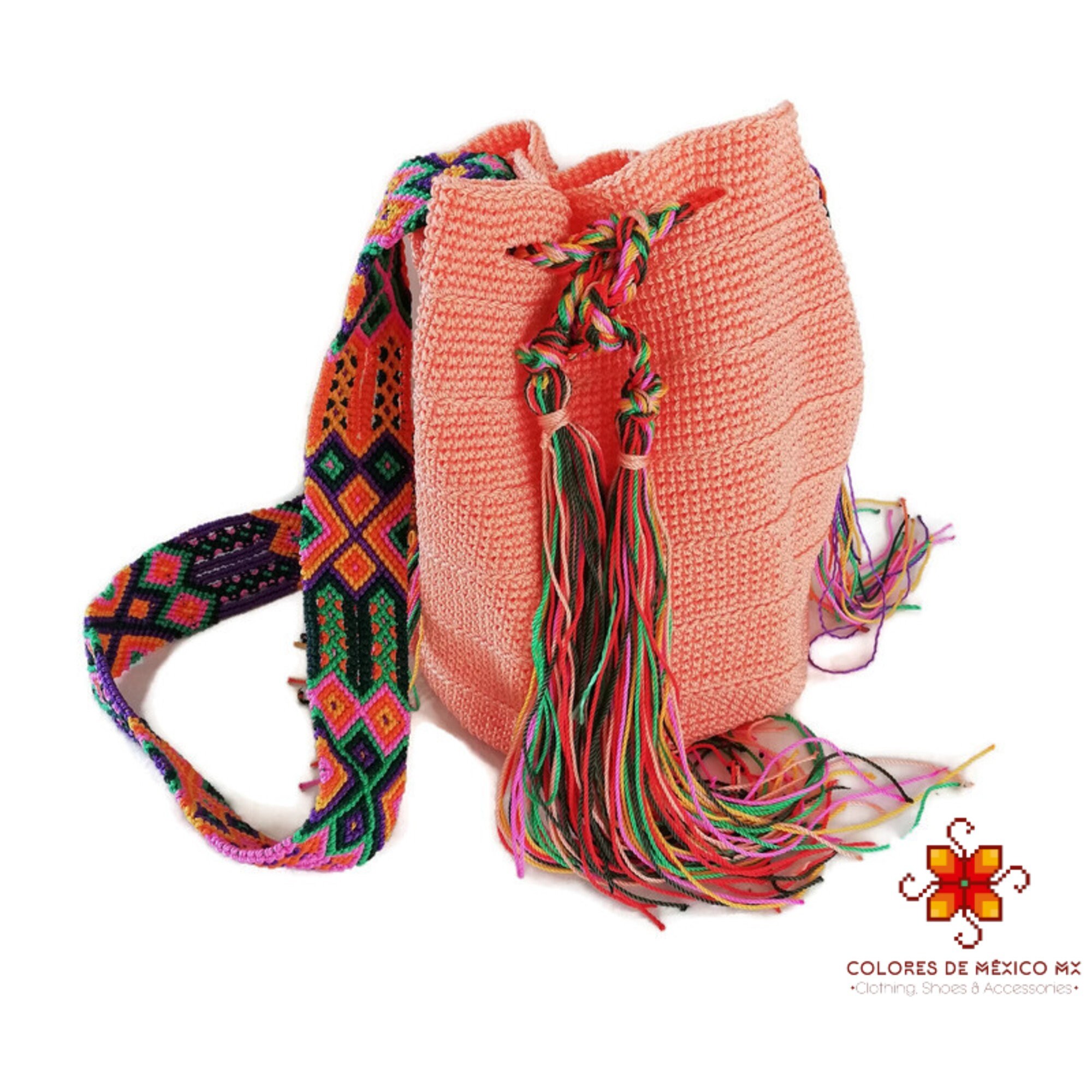 Mexican Crossbody Tote Bag Mexican Handmade Purse Boho - Etsy