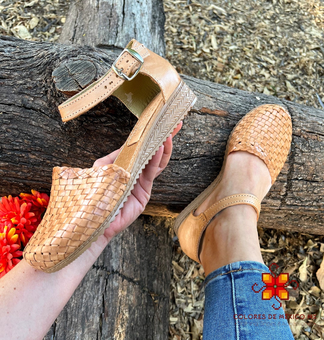 Huarache Sandals Mexican Sandals Leather Sandals for Women. - Etsy
