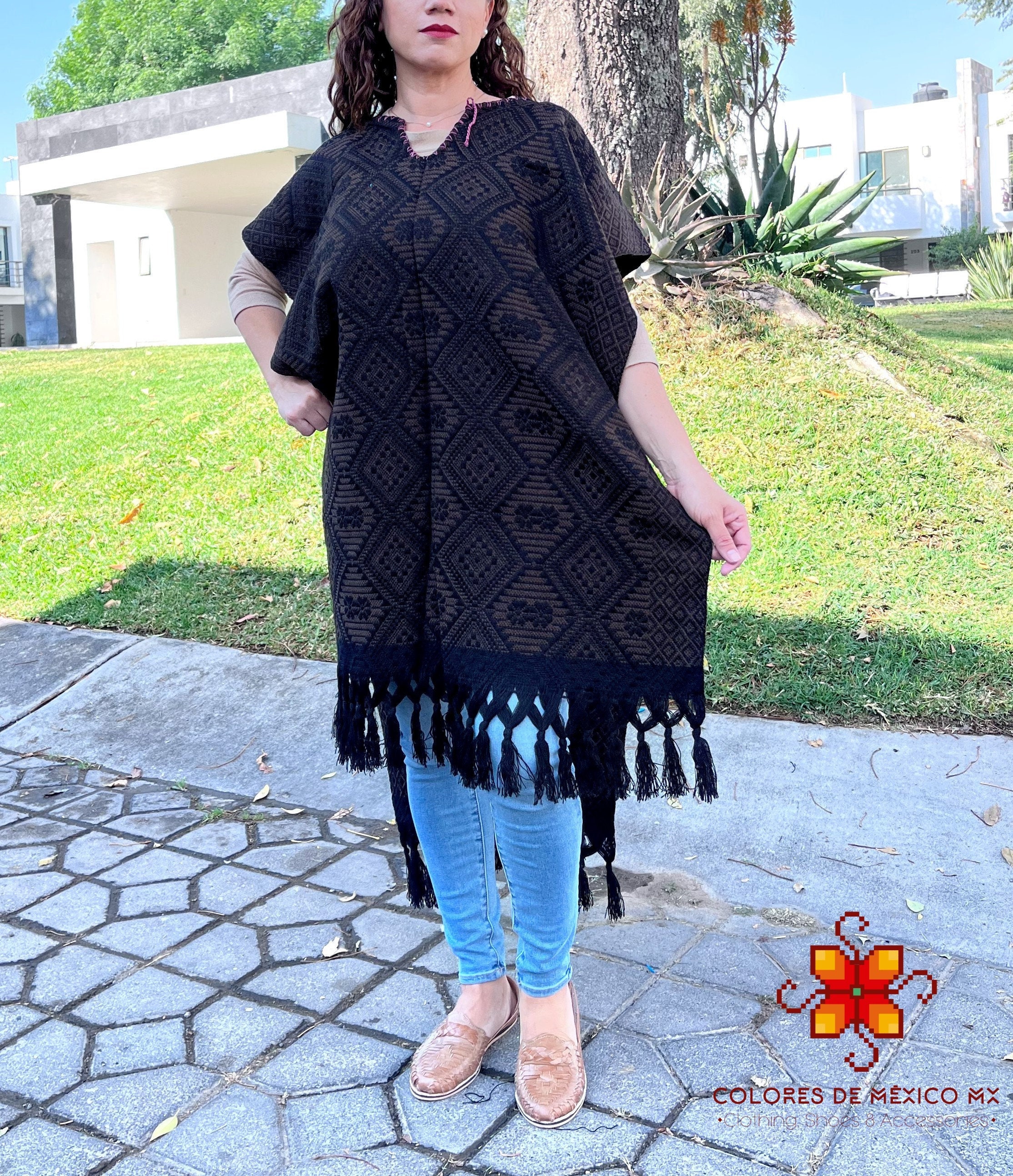 Mexican Cape Long Full Body Mexican Cape Shawl. Winter - Etsy