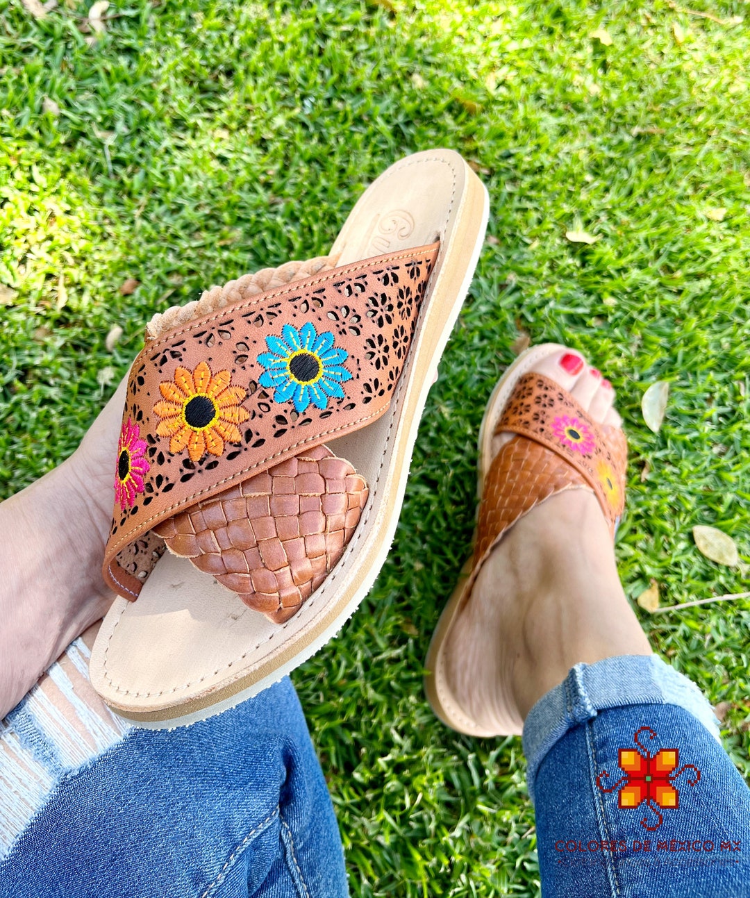 Huarache Sandal, Mexican Sandals - Leather Shoes - Mexican Style ...