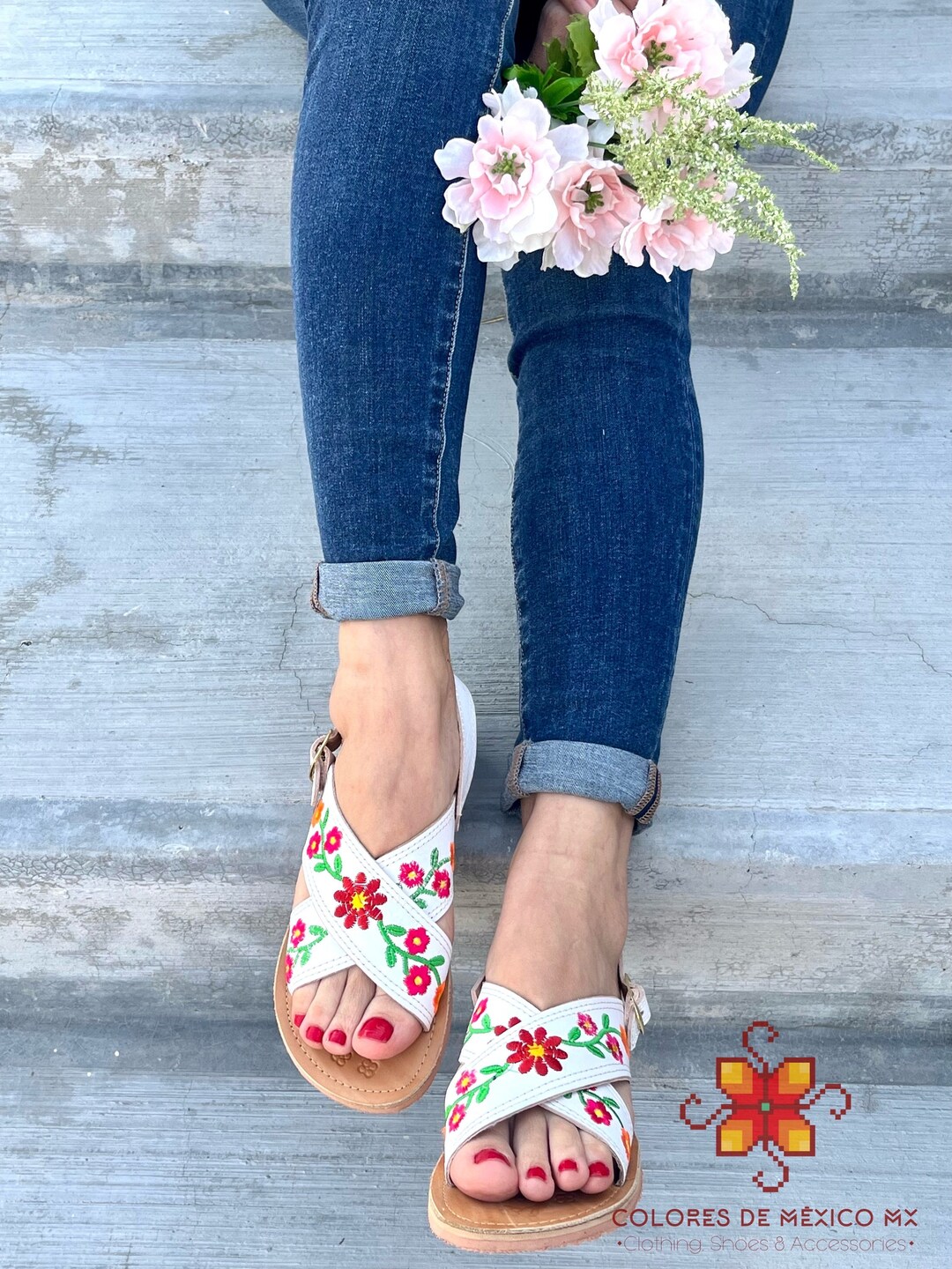 Huarache Sandals, Mexican Sandals - Leather Mexican Shoes - Mexican ...