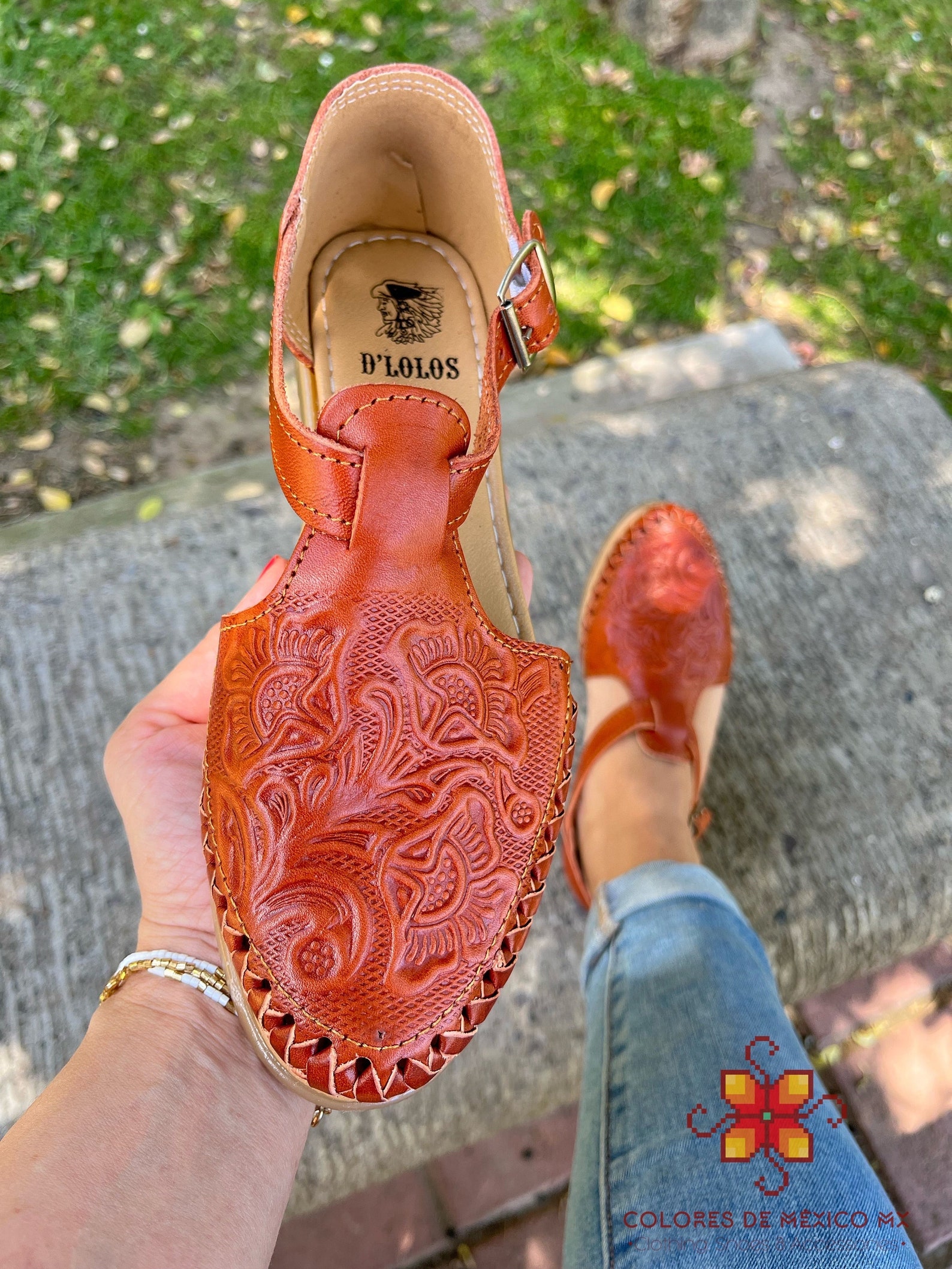 Huarache Sandals, Mexican Sandals Sunflower. Leather Sandals. Huarache ...