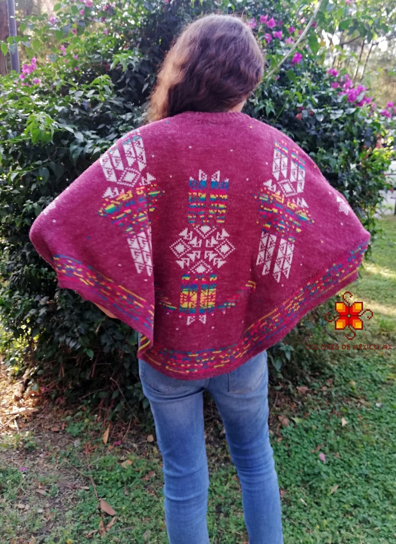 Mexican Cape for Girl Long Sleeve Girl Mexican Poncho Boho - Etsy