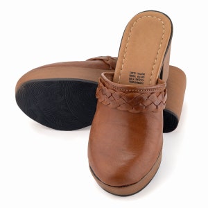 Leather Clogs, Mexican Clogs, Leather Shoes, Platform Shoes for Womens ...
