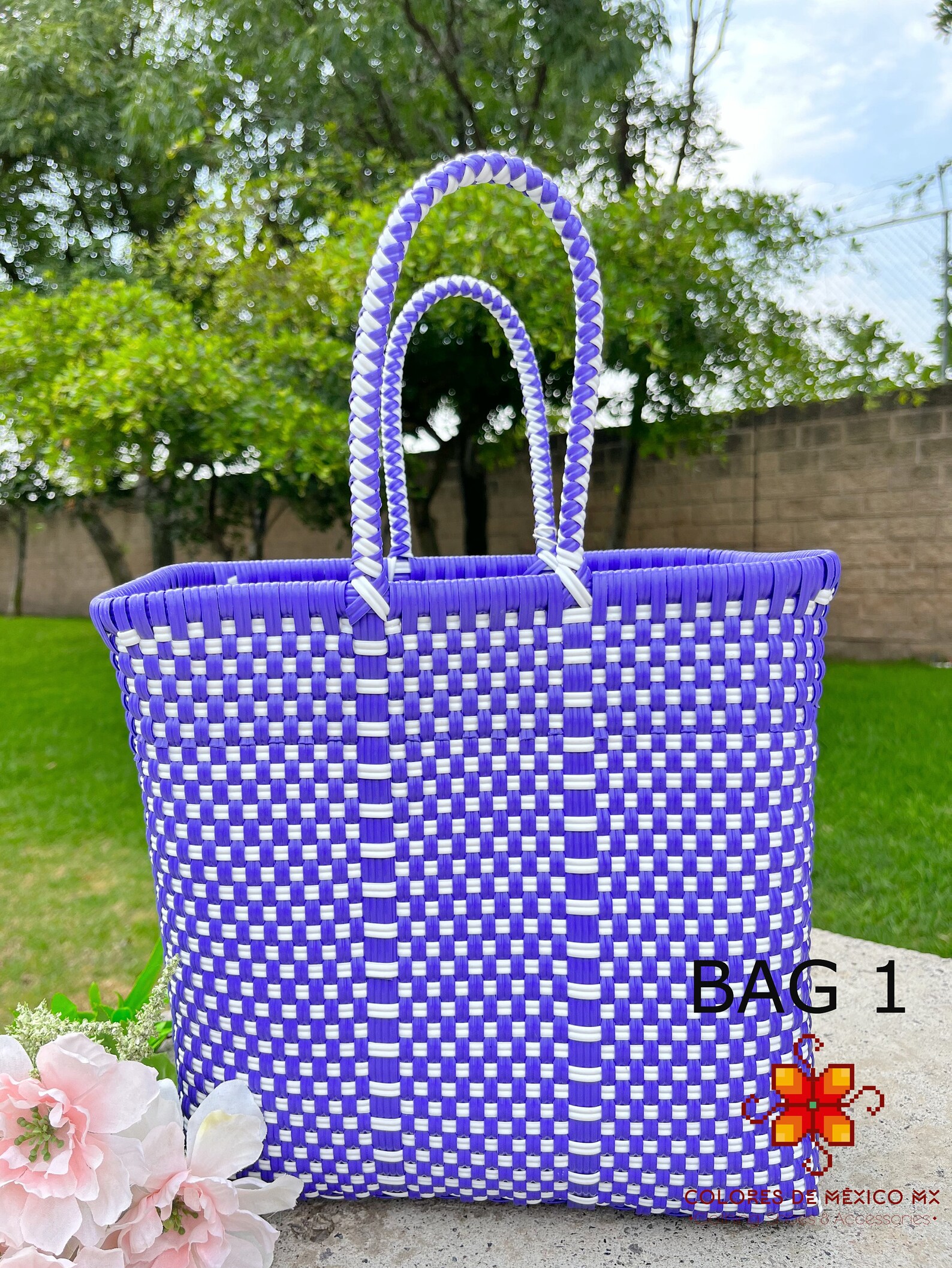 Handmade Plastic Bag Small - Handycraft Bag - Mexican Bag for Women ...