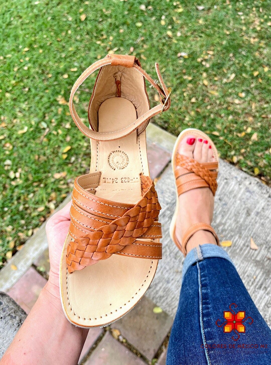 Huarache Sandals, Mexican Sandals for Women, Leather Mexican Shoes ...
