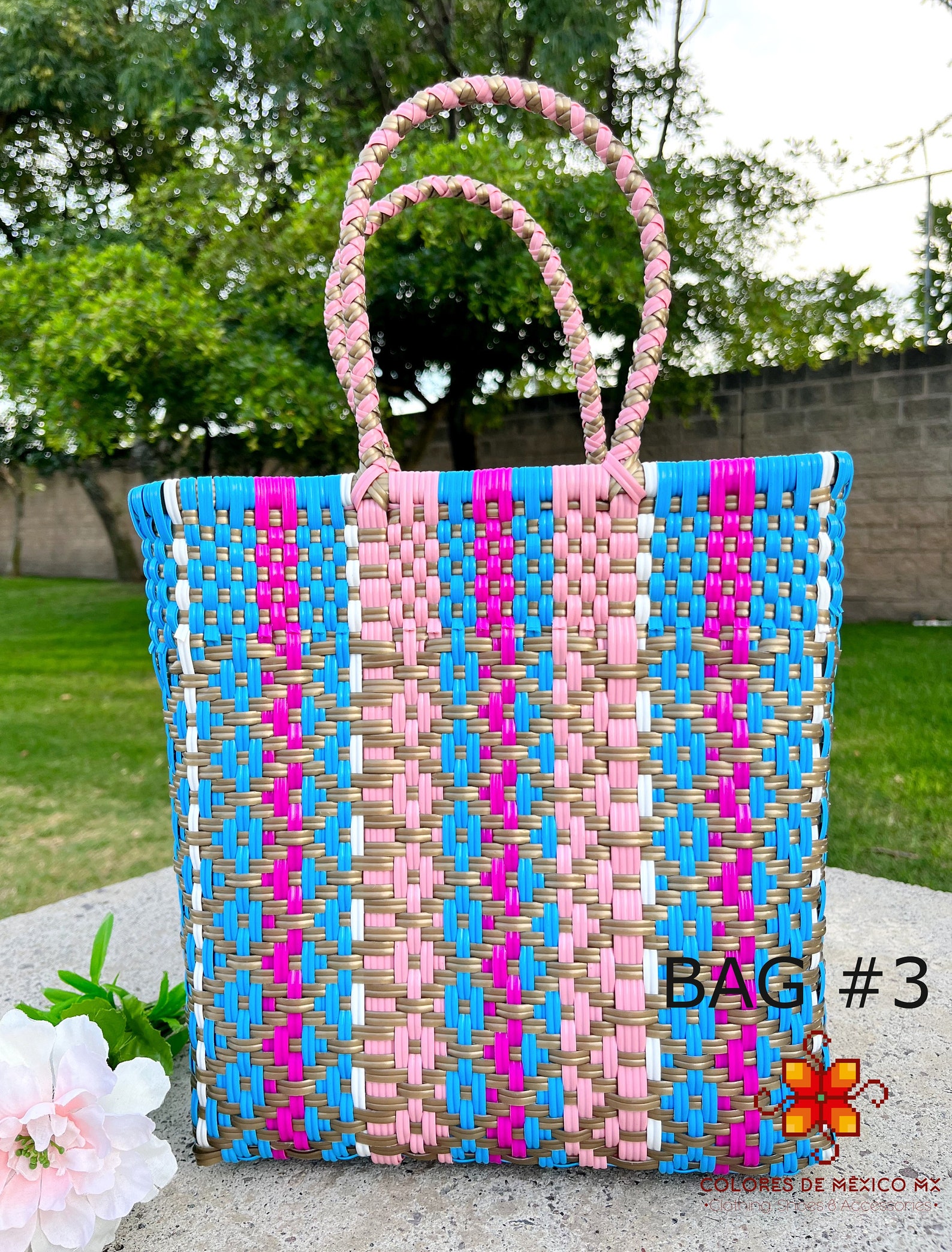Handmade Plastic Bag Small Handycraft Bag Mexican Bag for - Etsy