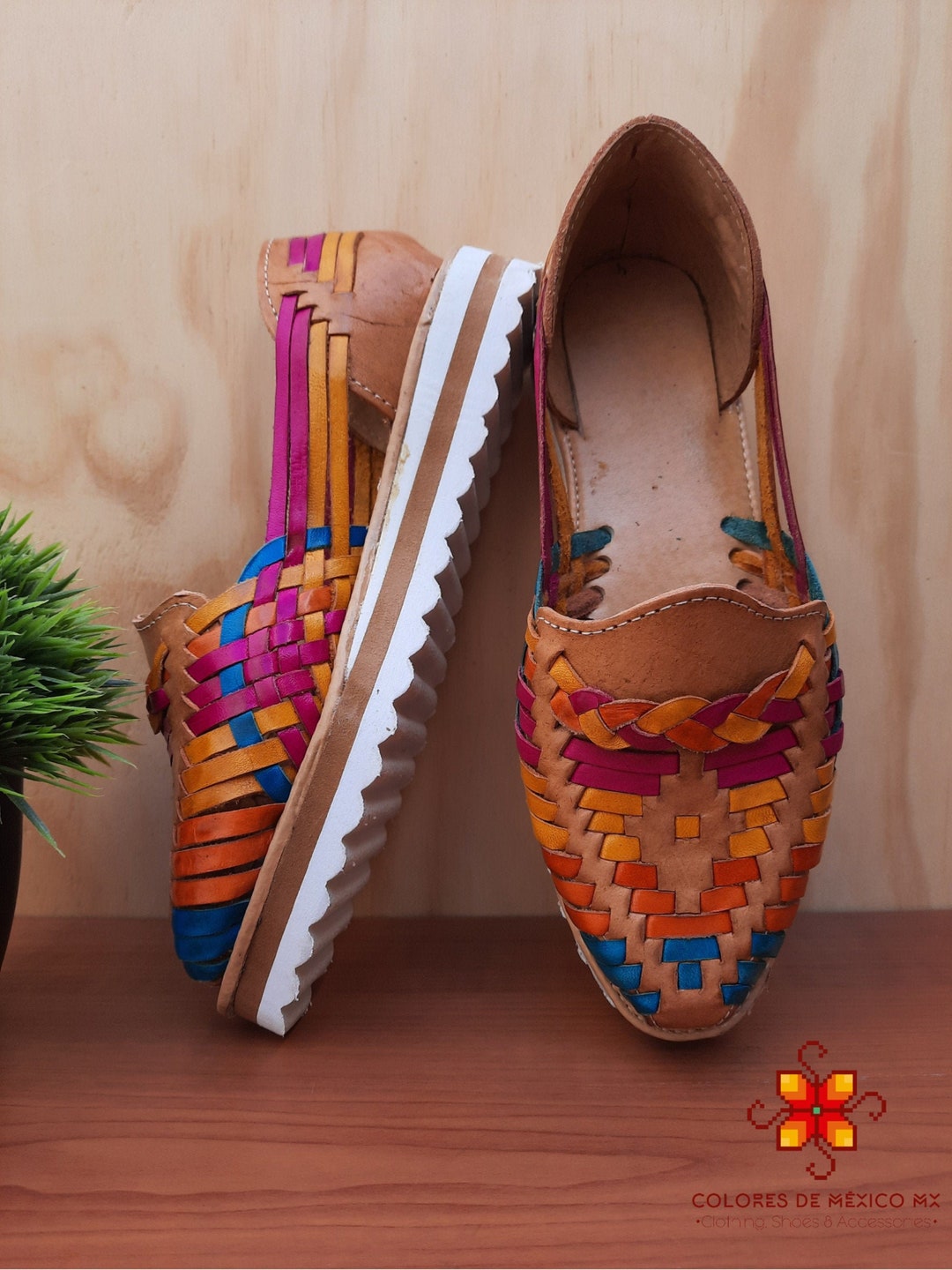 Huarache Sandals Leather Shoes Mexican Women Shoes Leather Huareaches ...