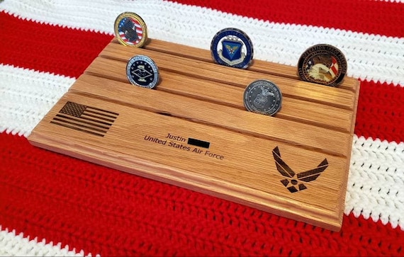 Military Challenge Coin Holder Custom Display | Etsy