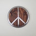 Unique Peace Sign metal art wall decor Made in USA rustic | Etsy