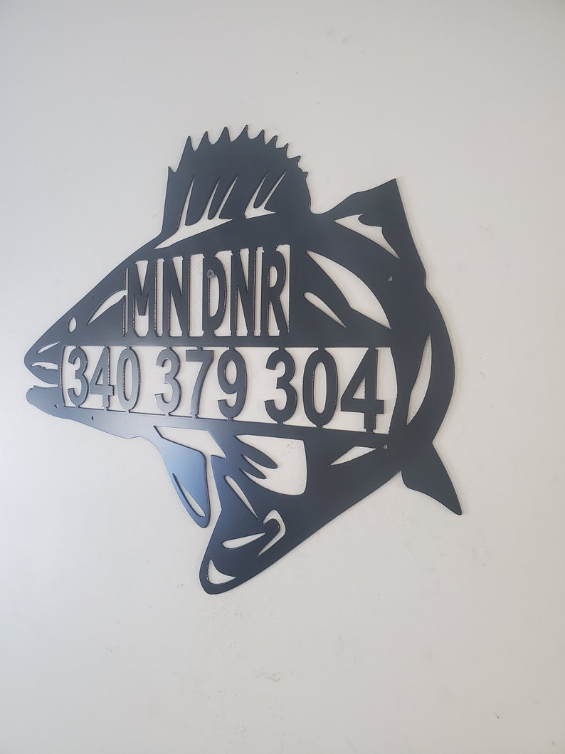 Custom MN DNR Fish House Numbers: Metal Wall Art Decor - Etsy