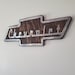 Classic Chevrolet | Chevy Emblem | Metal Art on Wood | Automotive Wall ...