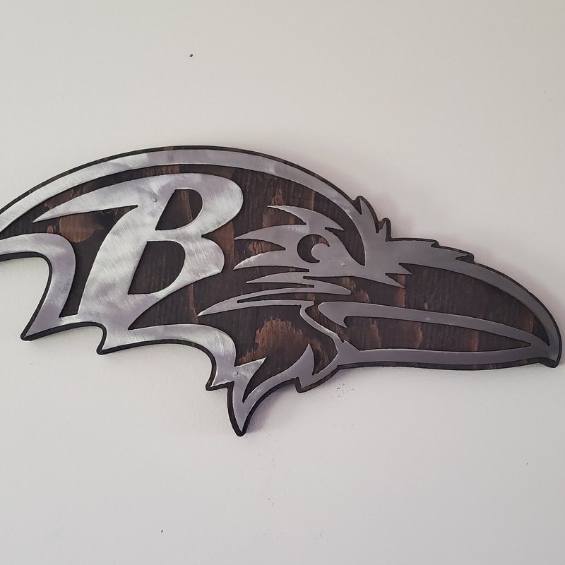 Metal Wood Raven Signs - Etsy