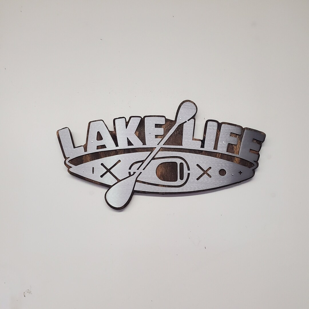 Kayak | Lake Life | Metal Art Wall Decor | Made in USA | Kayaking ...