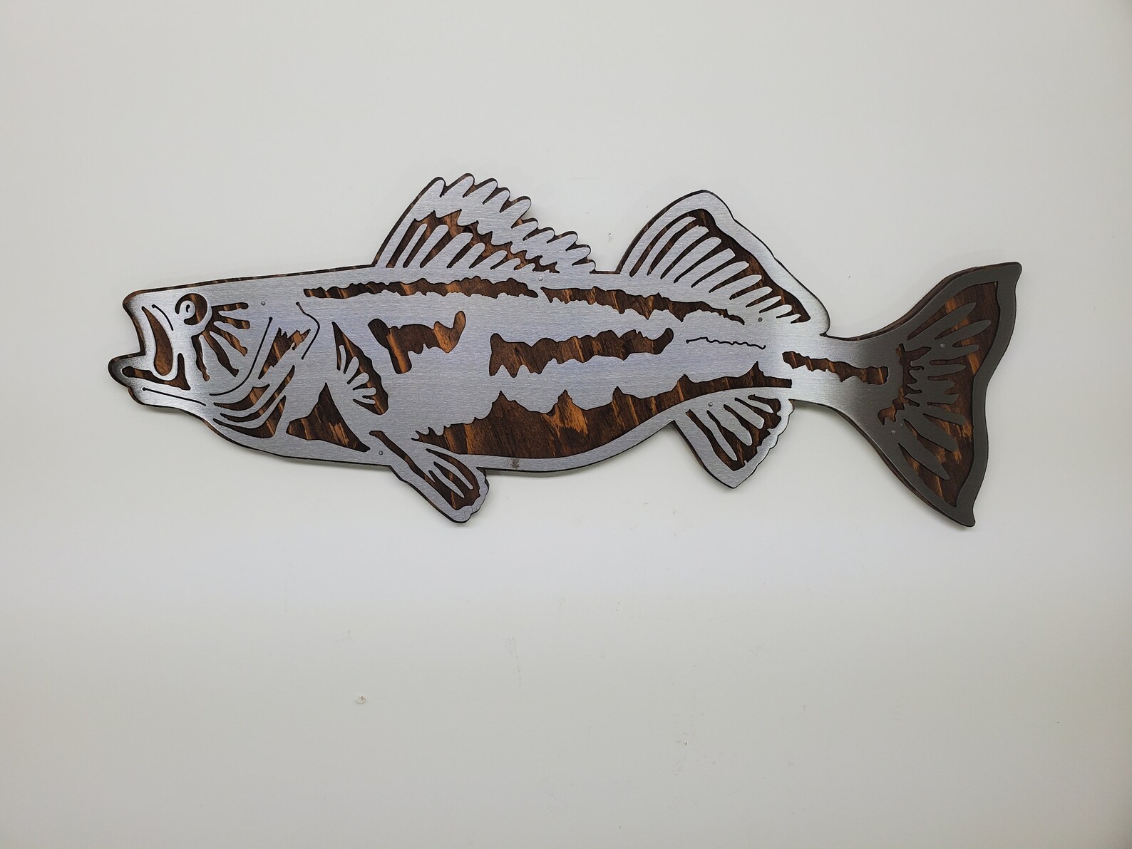 Handcrafted Walleye Fish Wall Art: Rustic Wood & Metal Lake Decor - Etsy