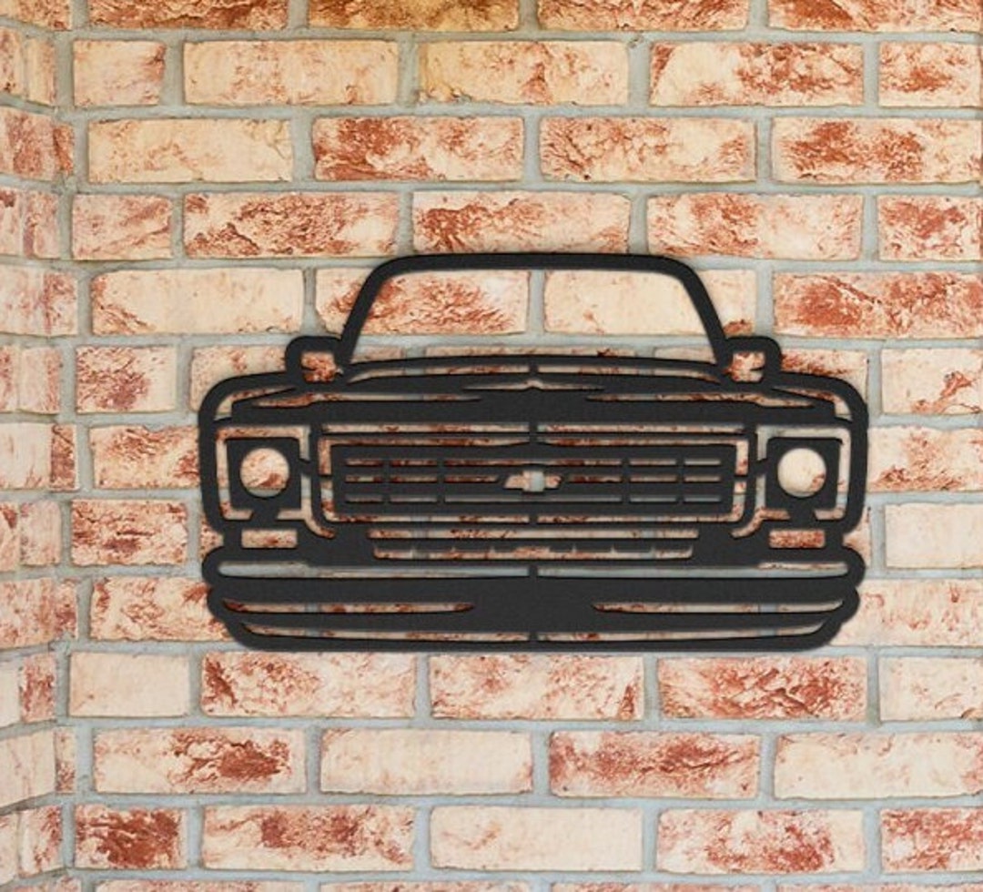 1973-76 Chevy Square Body | Truck Front | Metal Wall Art Sign | Garage ...