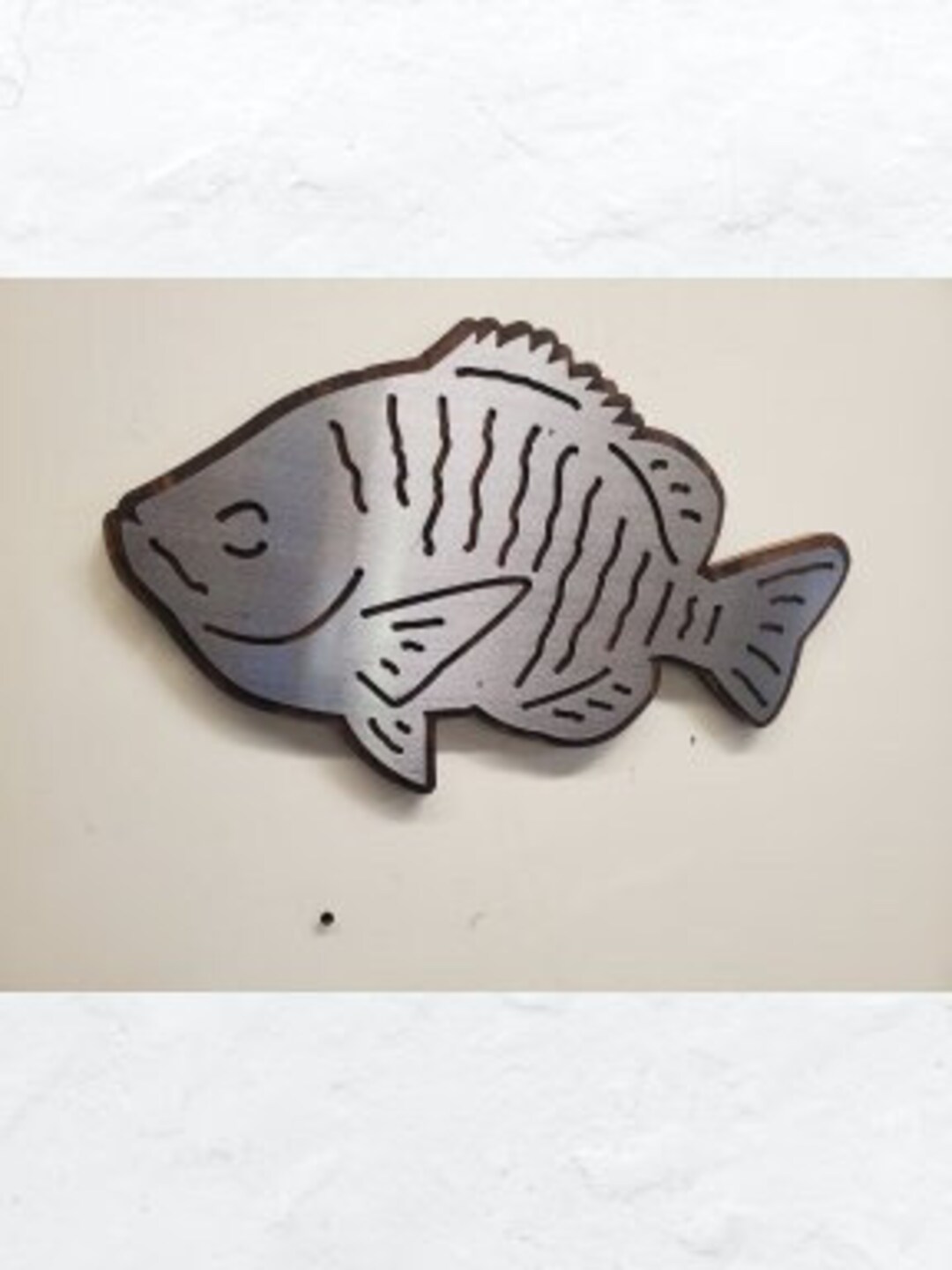 Sunfish Metal Art on Wood | Sunny Bluegill | Fish Metal Art on Wood ...