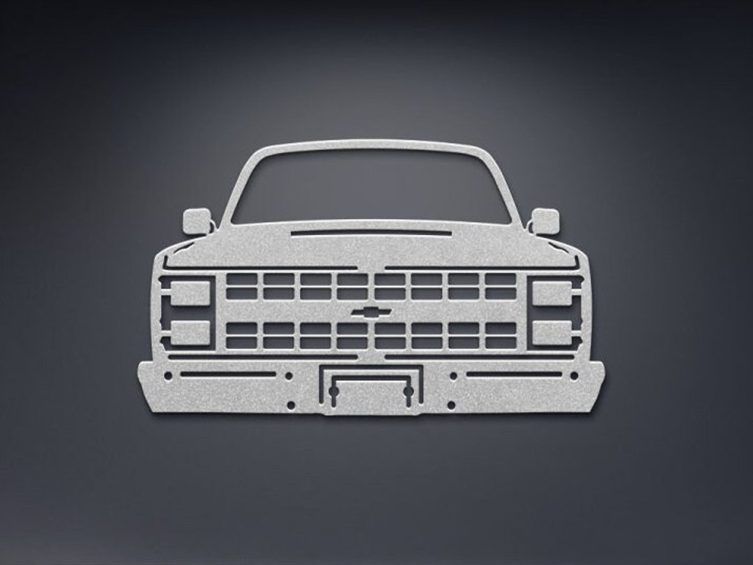 1983-87 Chevy Square Body | Truck Front | Metal Wall Art | Shop Garage ...
