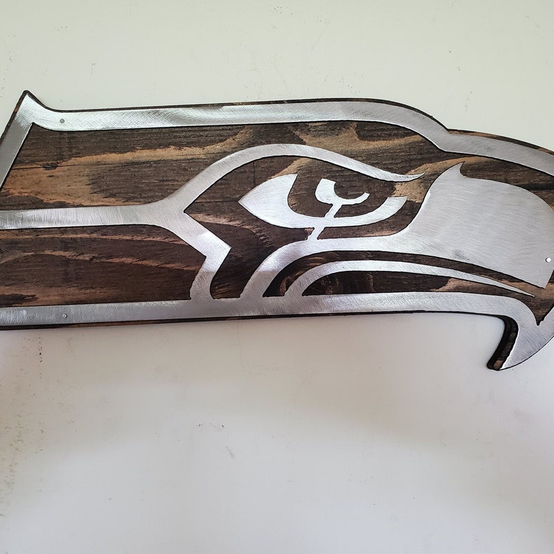 Seahawks Sign Wood Football - Etsy