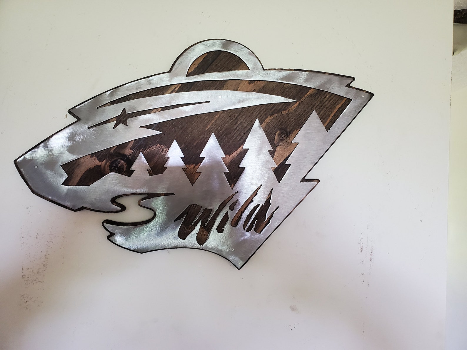 Classic Chevrolet Chevy Emblem Metal Art on Wood Beamish Auto | Etsy