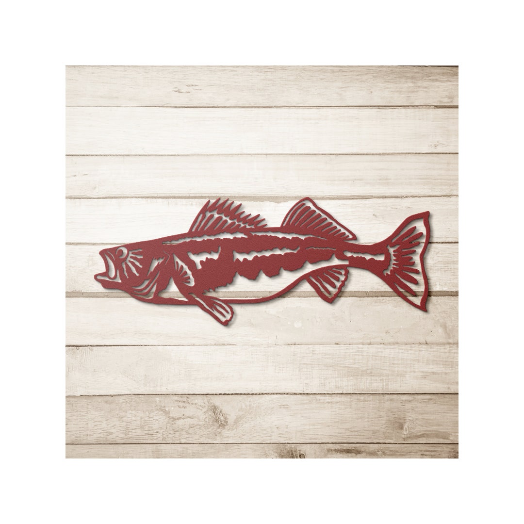 Walleye Fish Metal Art Wall Decor Made in USA - Etsy
