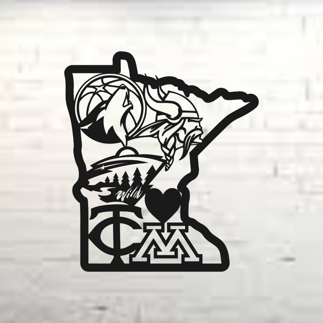 Minnesota Sports Teams Metal Art - Etsy