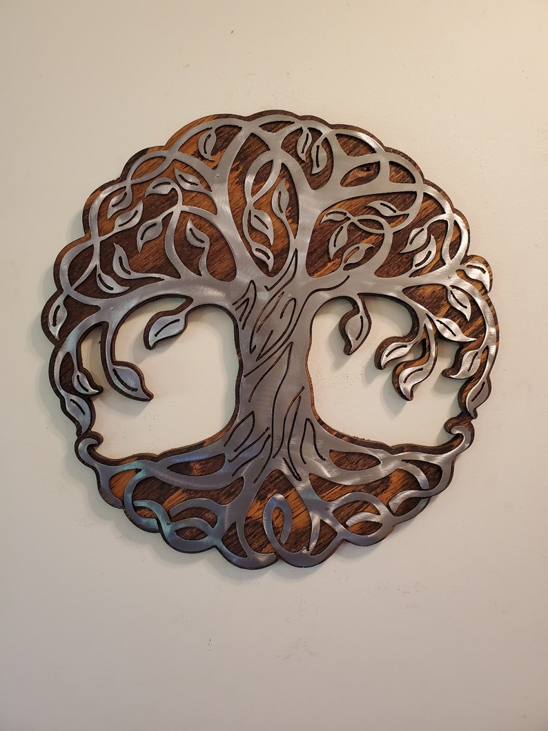 Unique Peace Sign metal art wall decor Made in USA rustic | Etsy