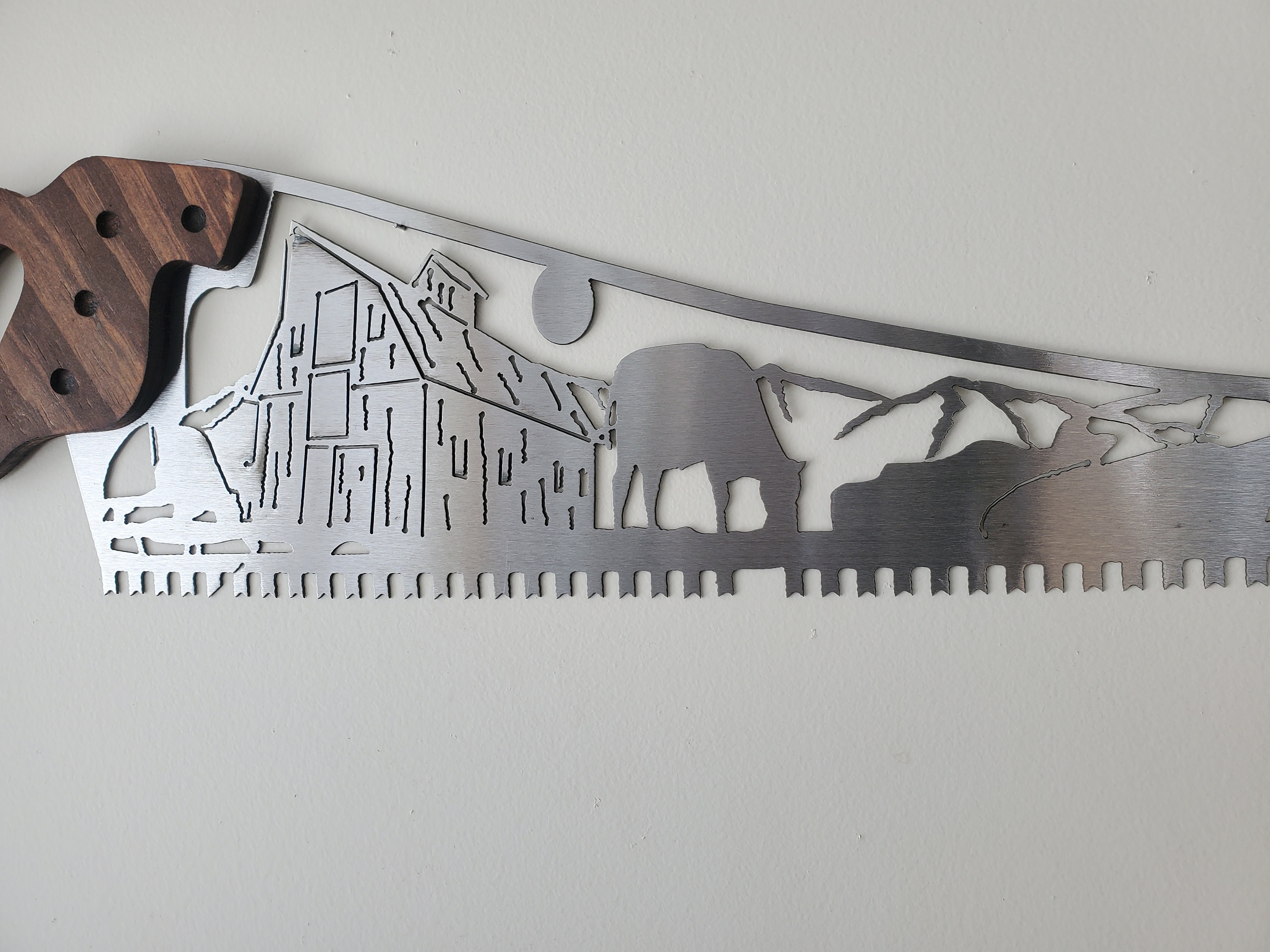 Art Made From Saw Blades