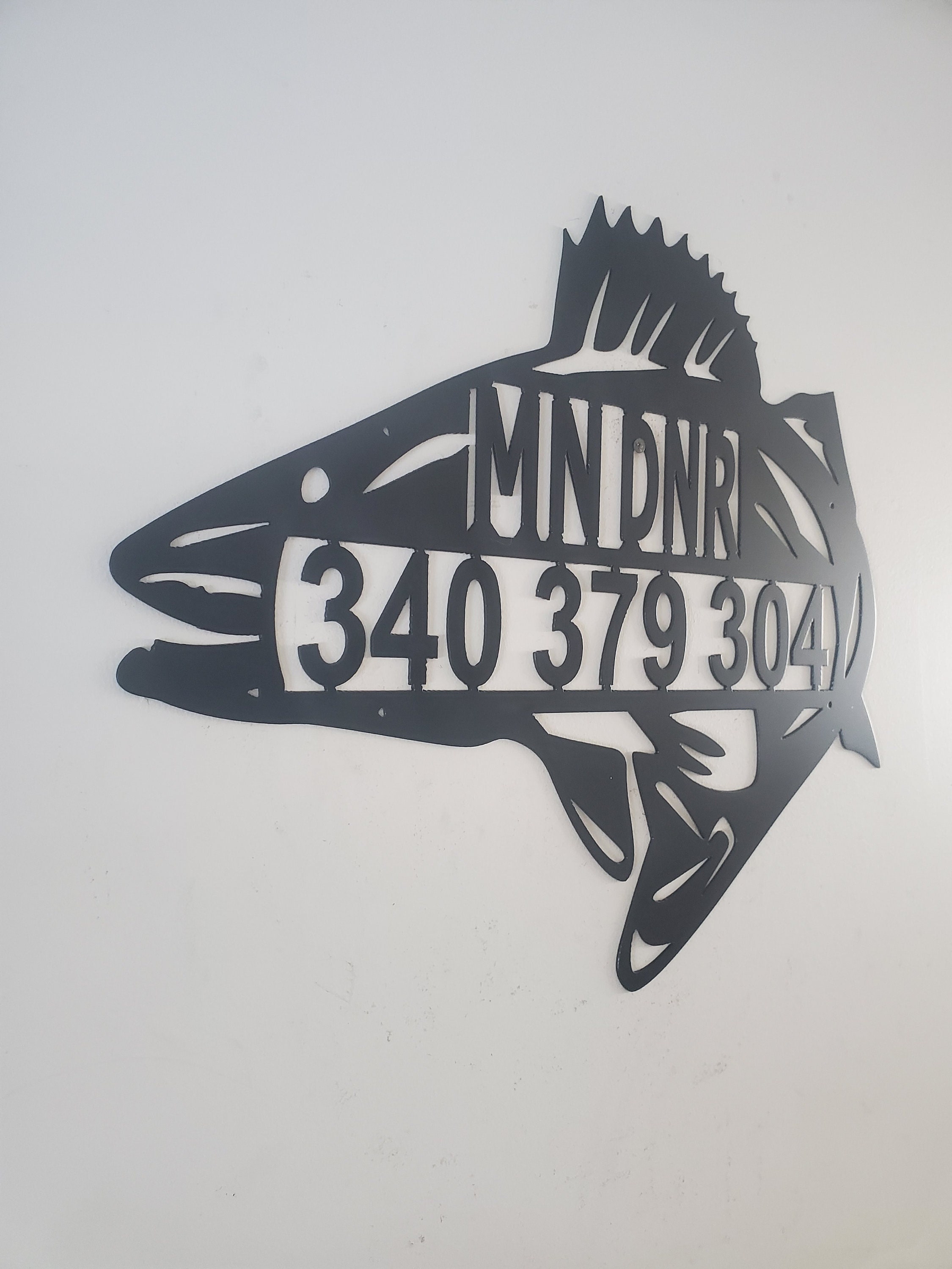 Custom MN DNR Fish House Numbers: Metal Wall Art Decor - Etsy