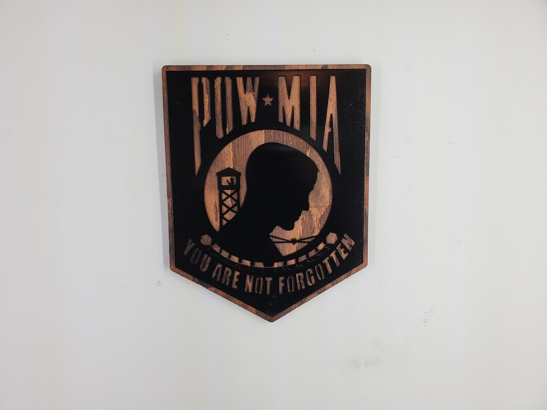 POW MIA Plaque Metal Wall Art | Veteran Military Metal Sign - Etsy