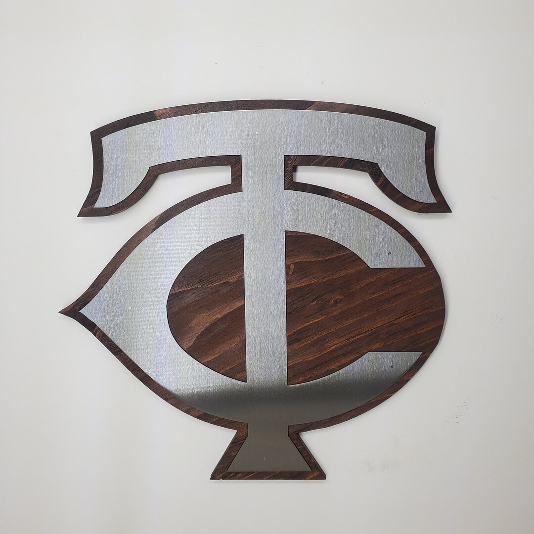 Minnesota Twins TC Metal Art on Wood: Fancave Wall Decor - Etsy