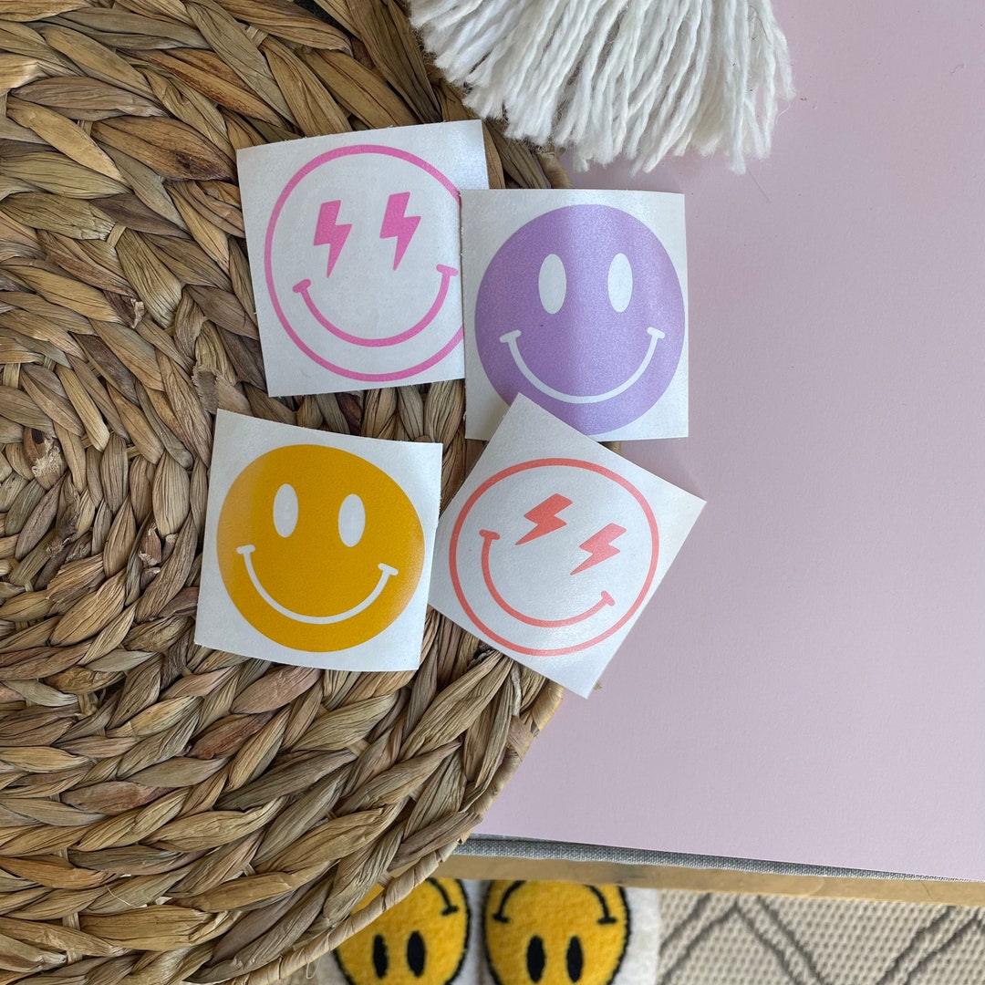 Happy Face Decal, Smiley Face Decal, Trending Decal, Smiley Face ...