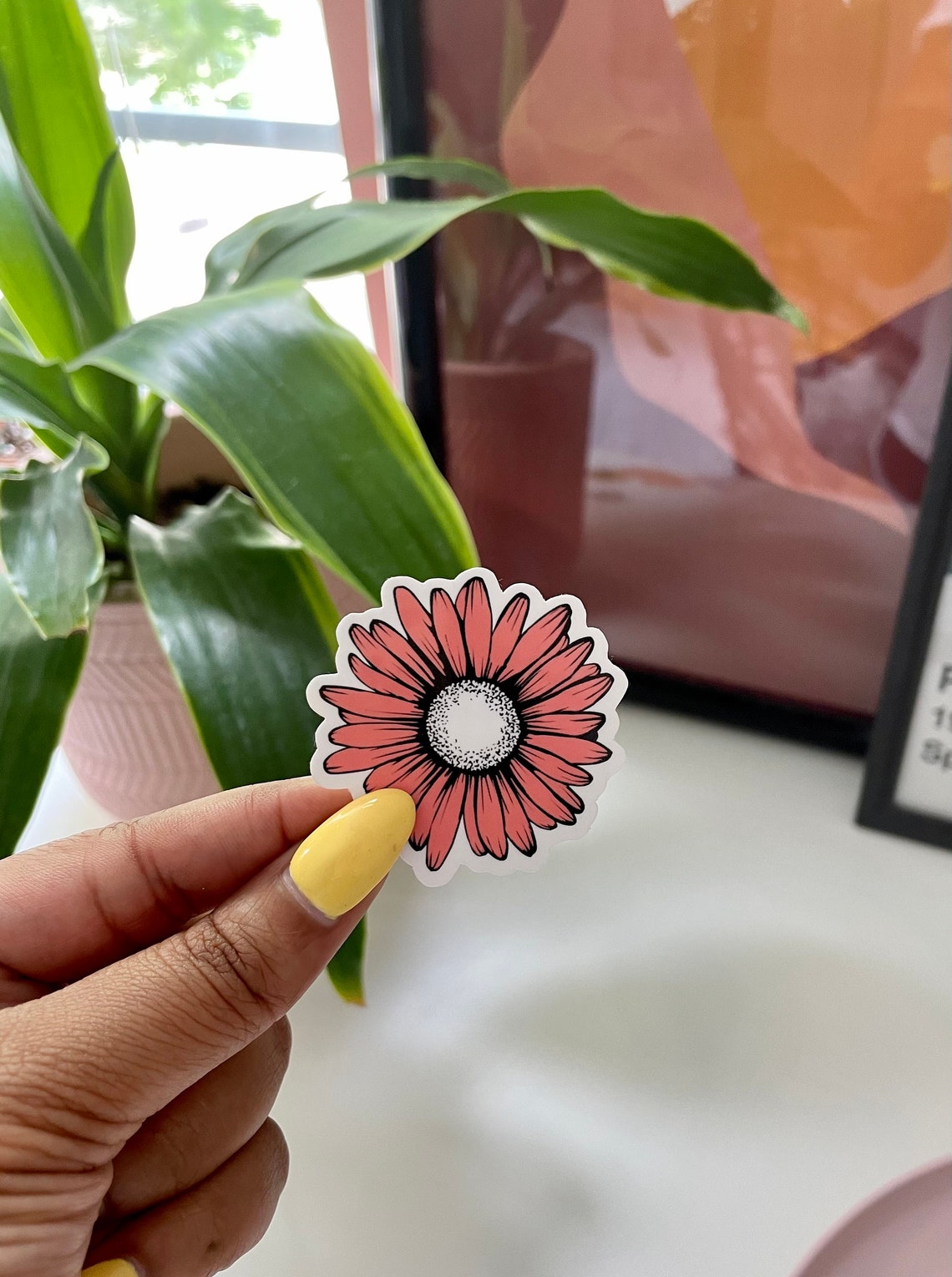 Daisy Flower Sticker Pack, Set of 4 Stickers, Laptop Decal, Flower ...