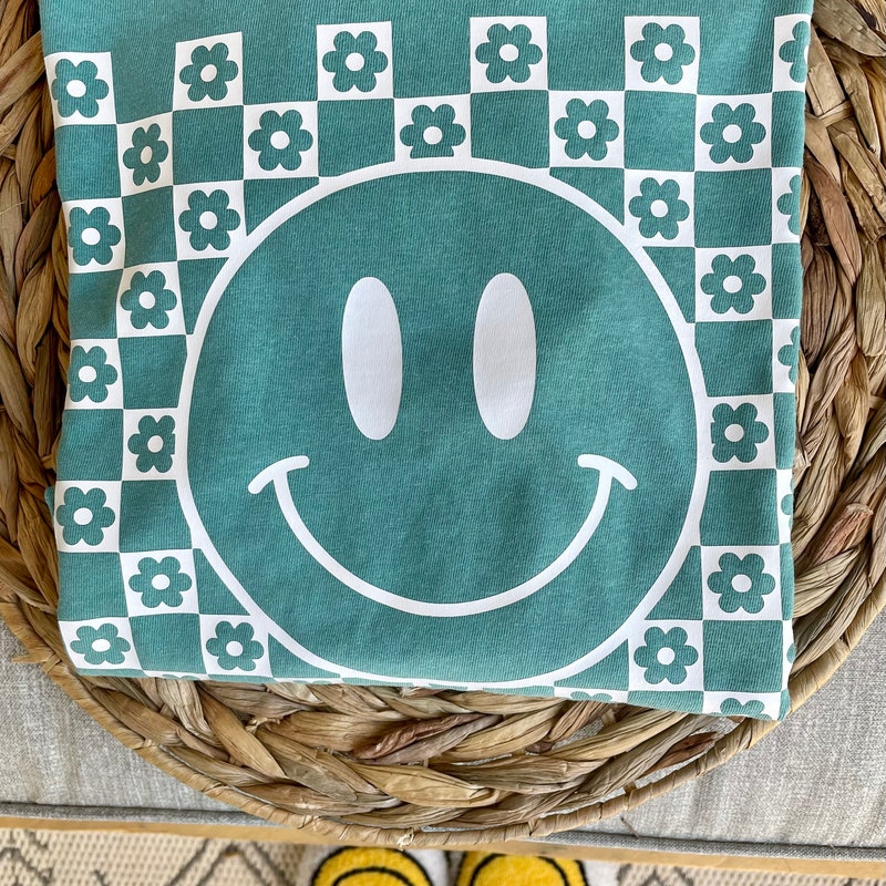 Smiley Tshirt - Etsy