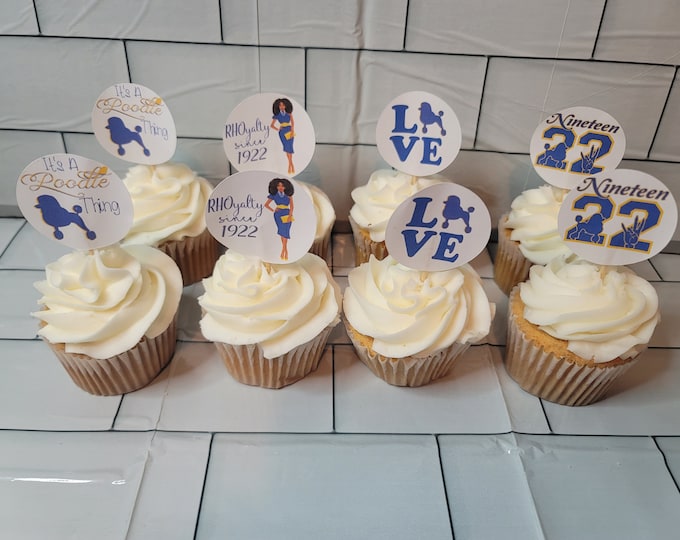 Sigma Gamma Rho Inspired Cupcake Toppers Celebration - Etsy