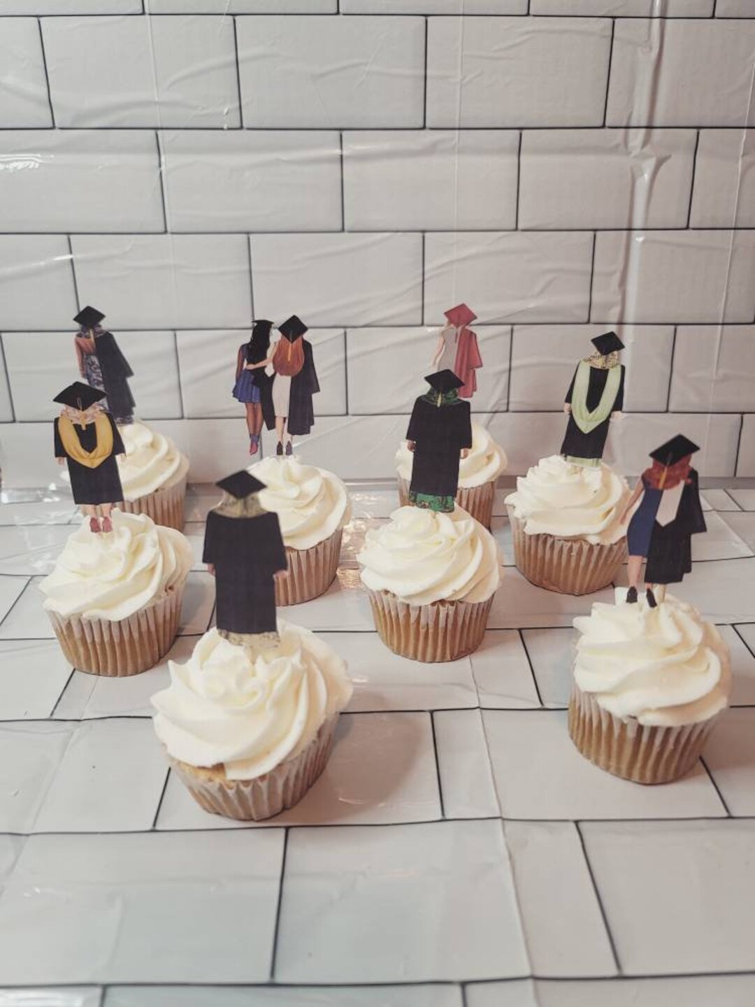 Hijab Muslim Graduation Cupcake Toppers, Celebration, Decoration - Etsy