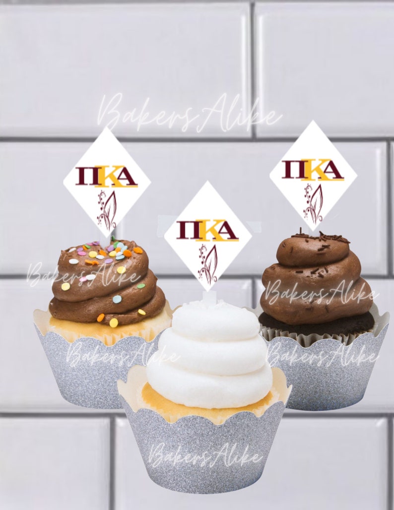 Pi Kappa Alpha Fraternity Inspired Cupcake/treat Toppers - Etsy